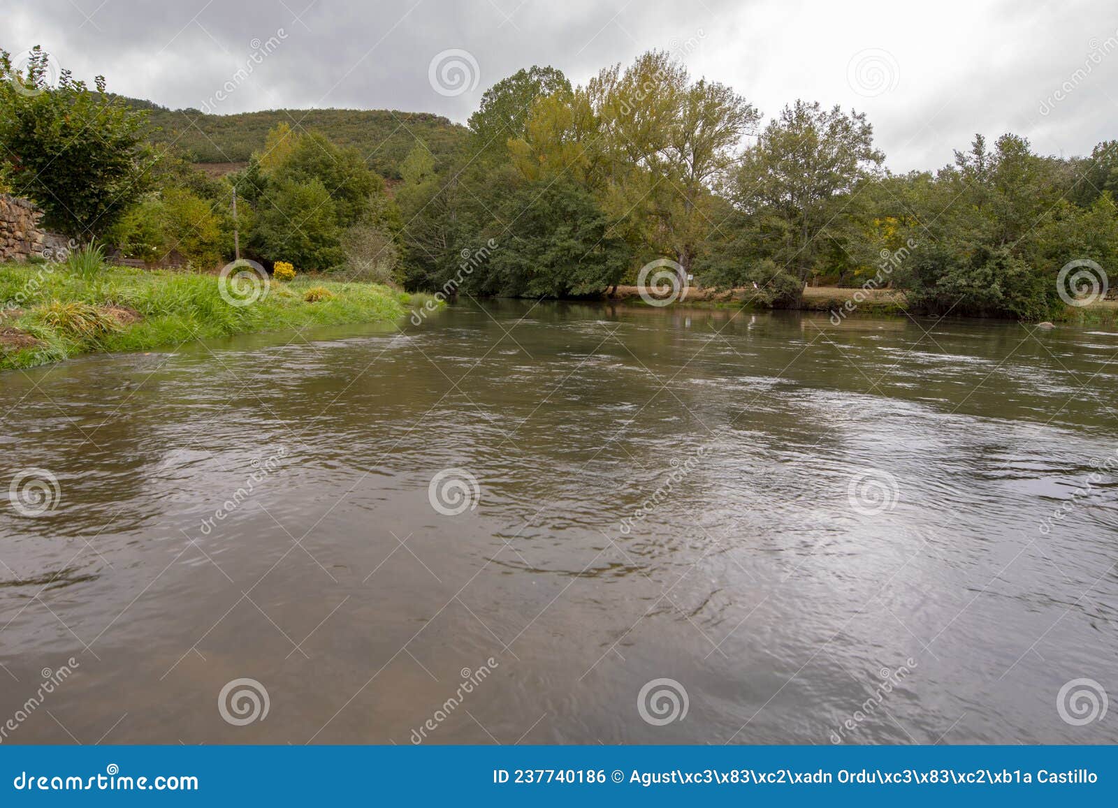 The River Pas As it Passes through Stock Photo - Image of reflection ...