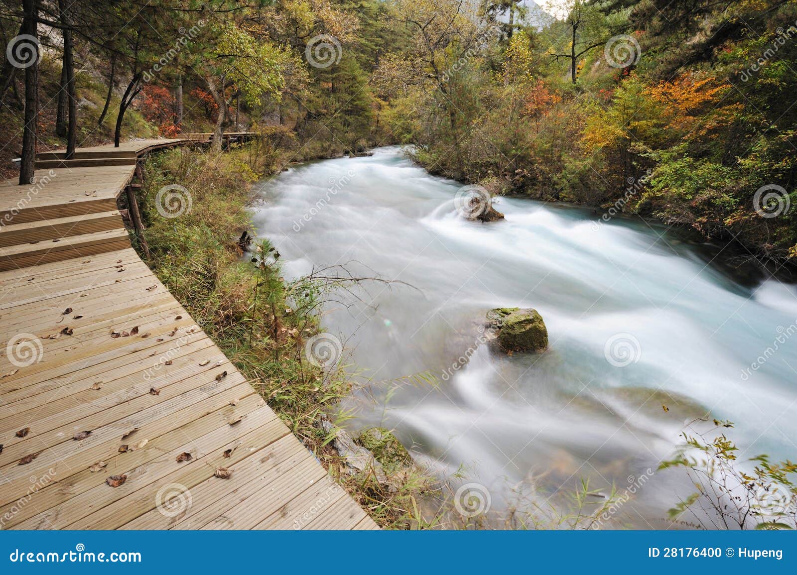 River and path stock photo. Image of beauty, autumn, colors - 28176400
