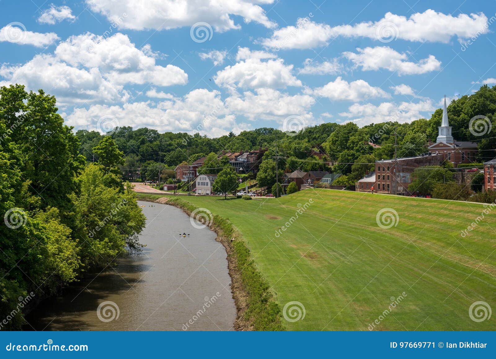 River and a Path Way in Galena Stock Image - Image of lake, illinois ...