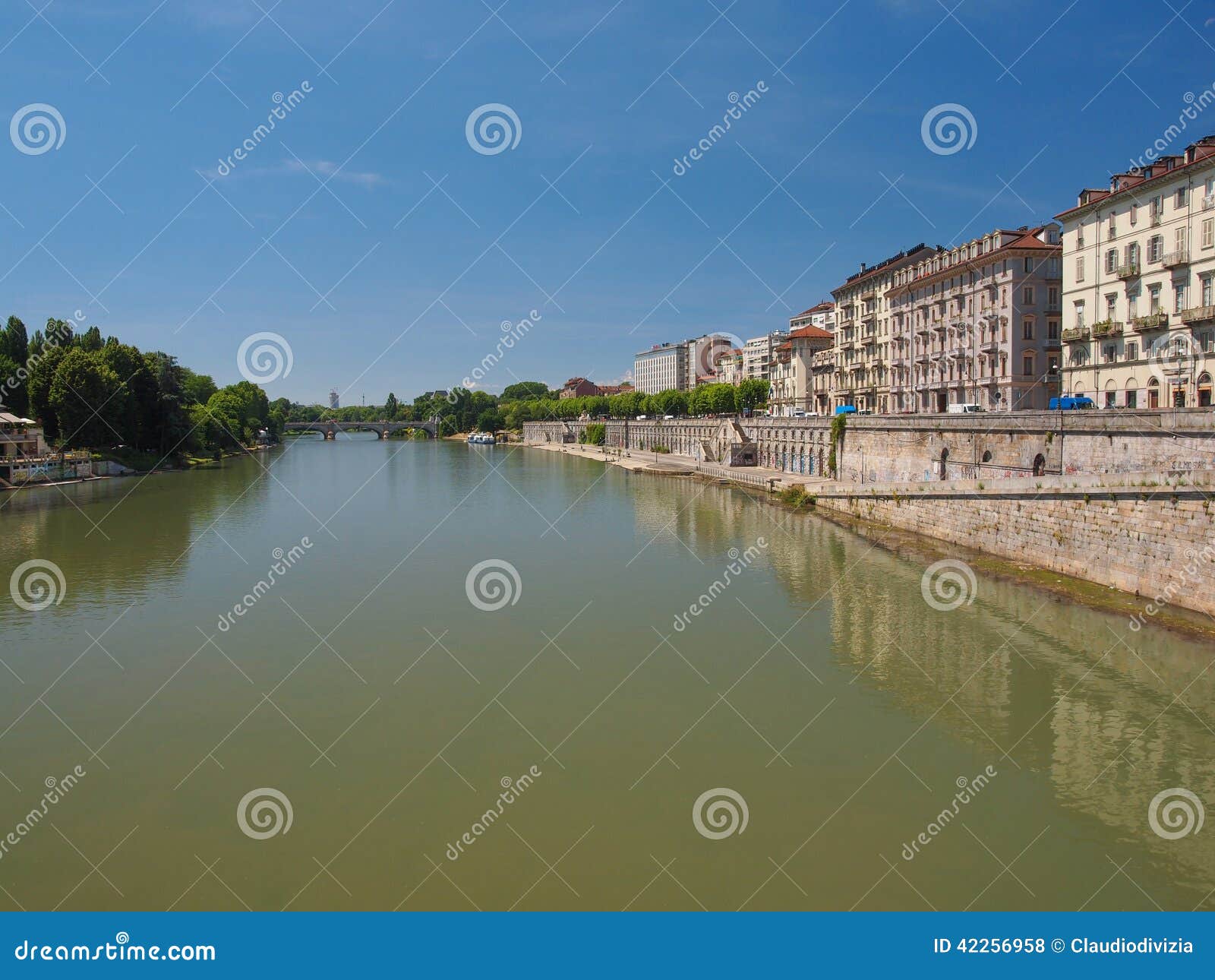 River Po Turin stock photo. Image of water, torino, piemonte - 42256958