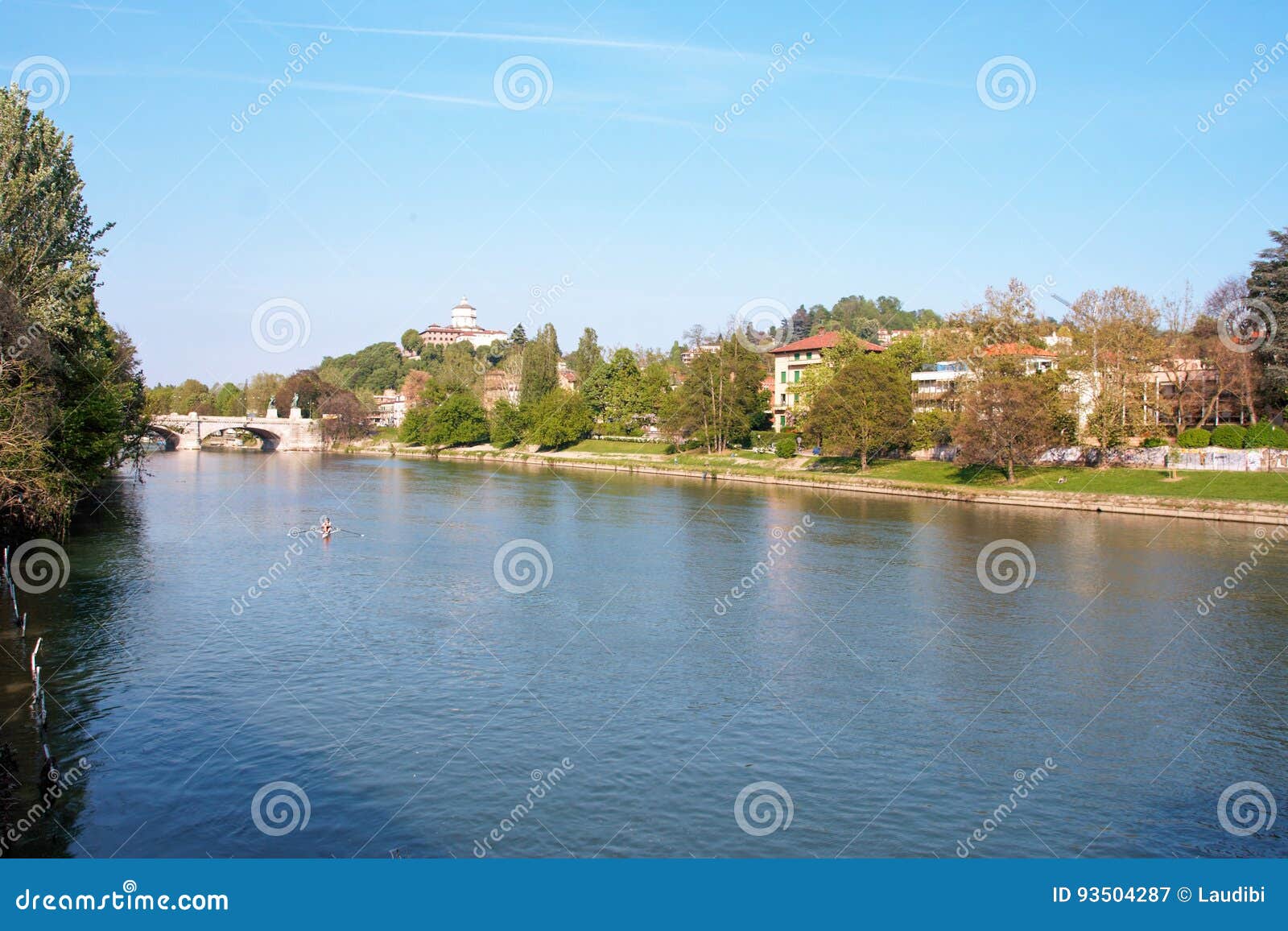 River Po at Turin stock image. Image of river, architecture - 93504287