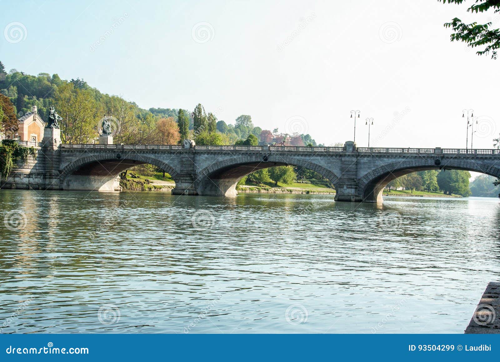 River Po at Turin stock image. Image of torino, cappuccini - 93504299