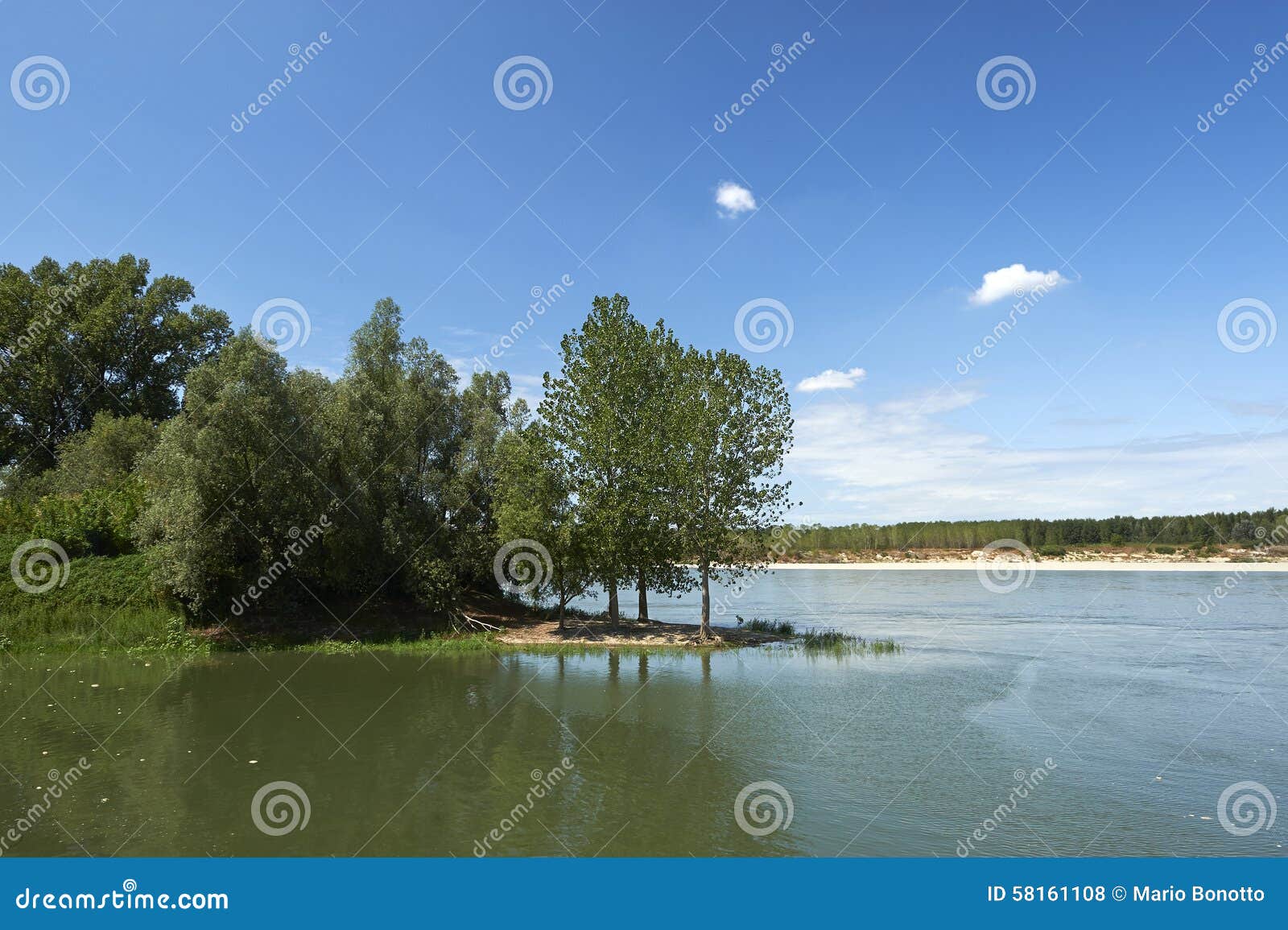 River Po stock photo. Image of boat, fishing, nature - 58161108