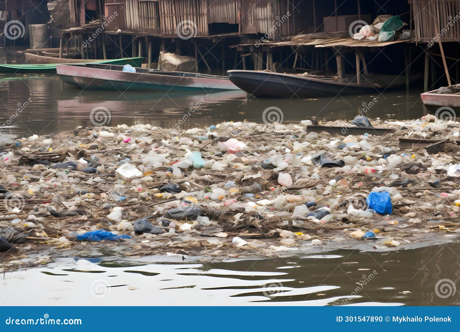 The River is Polluted with Plastic and Garbage. Neural Network AI ...