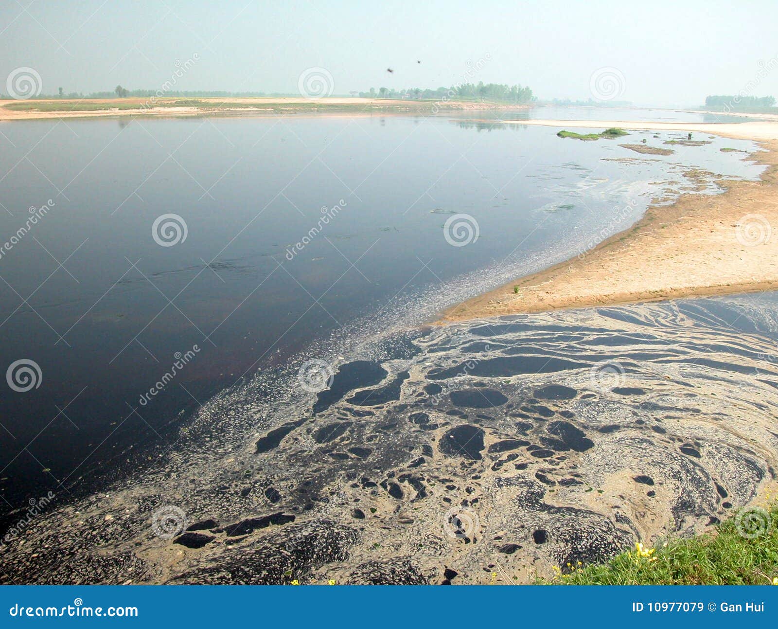 River pollution stock image. Image of entering, human - 10977079