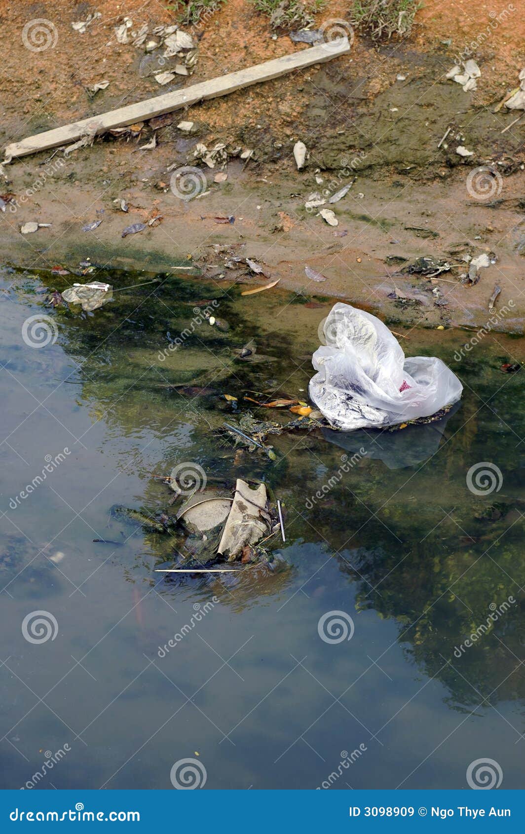 River pollution stock image. Image of water, contamination - 3098909