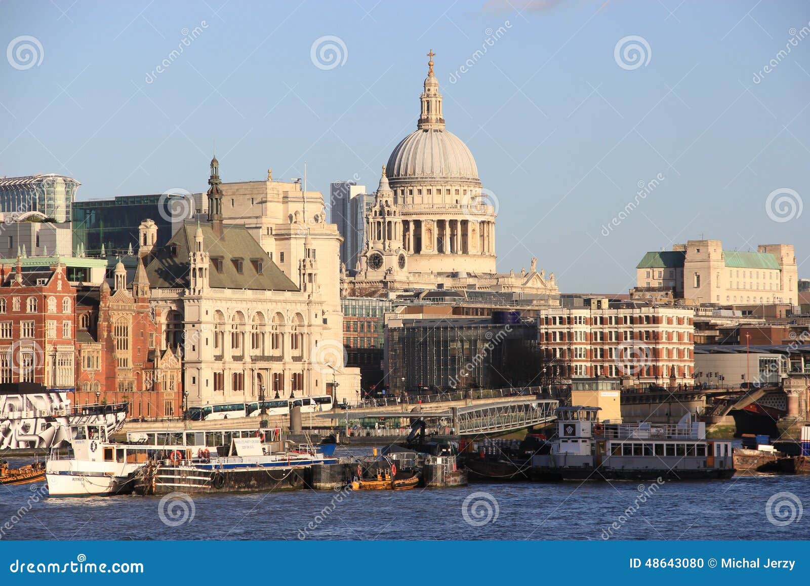 River port in London editorial image. Image of port, transportation ...