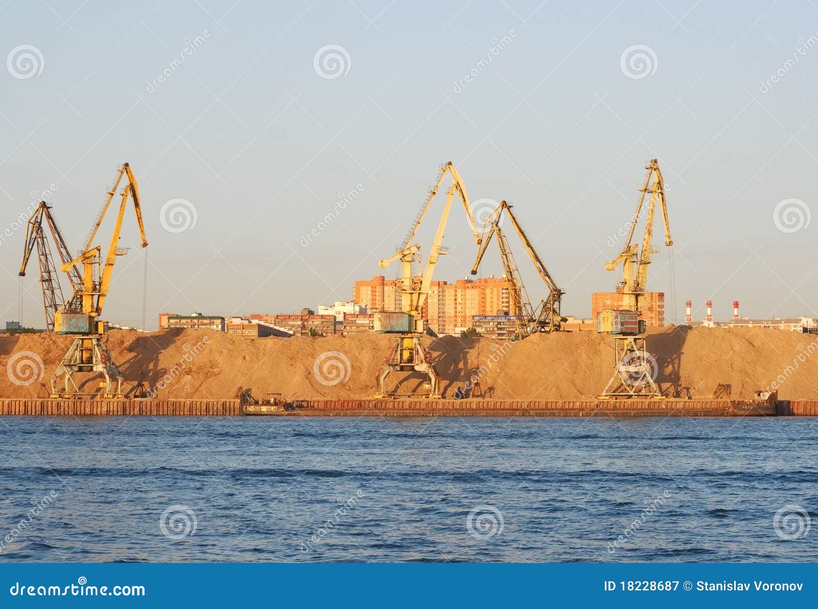 River port in Moscow stock image. Image of freight, transport - 18228687