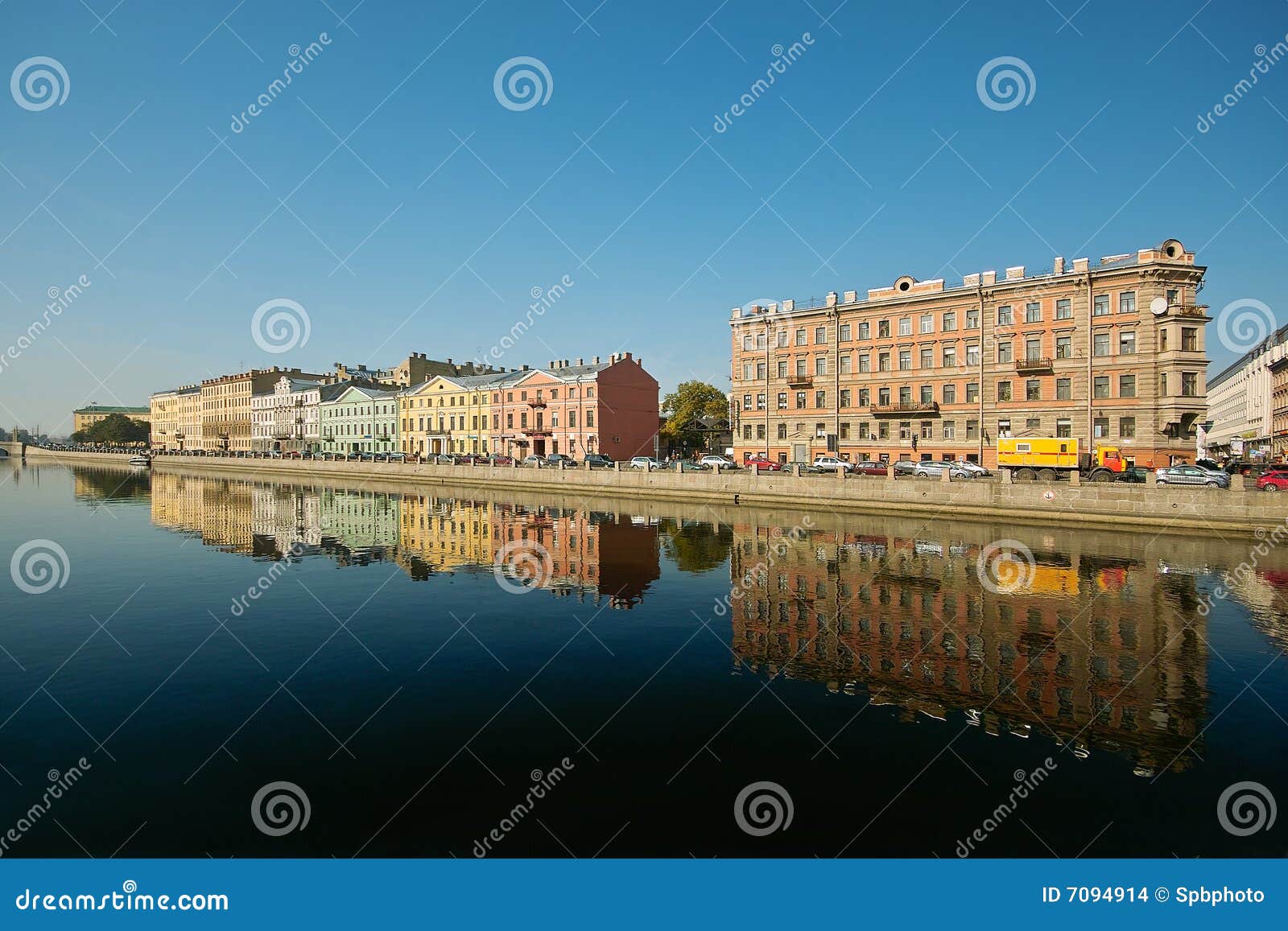River Quay and the Old Buildings Arow Stock Photo - Image of european ...