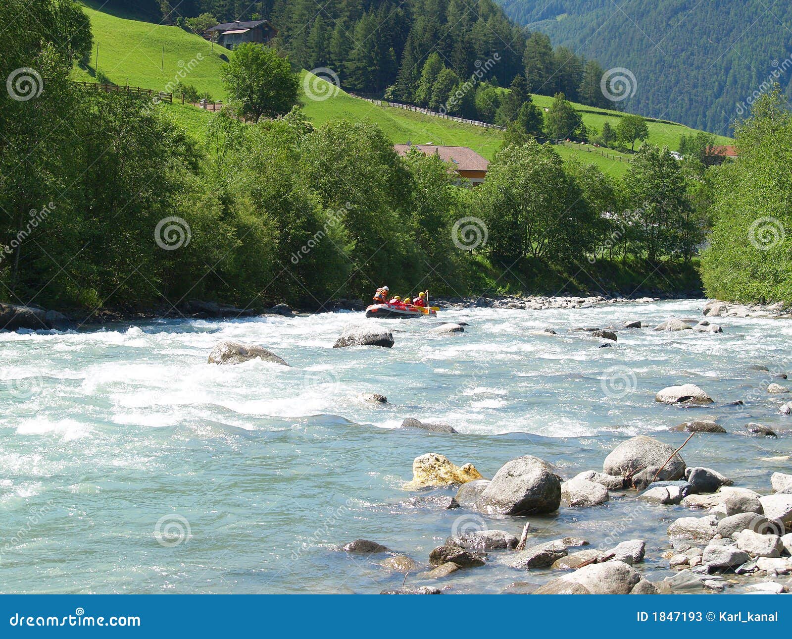 River rafting stock image. Image of downstream, rafts - 1847193