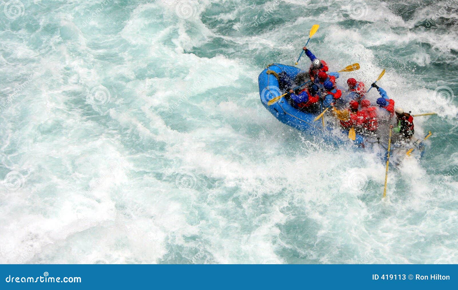 River Rafting stock image. Image of flow, force, expedition - 419113
