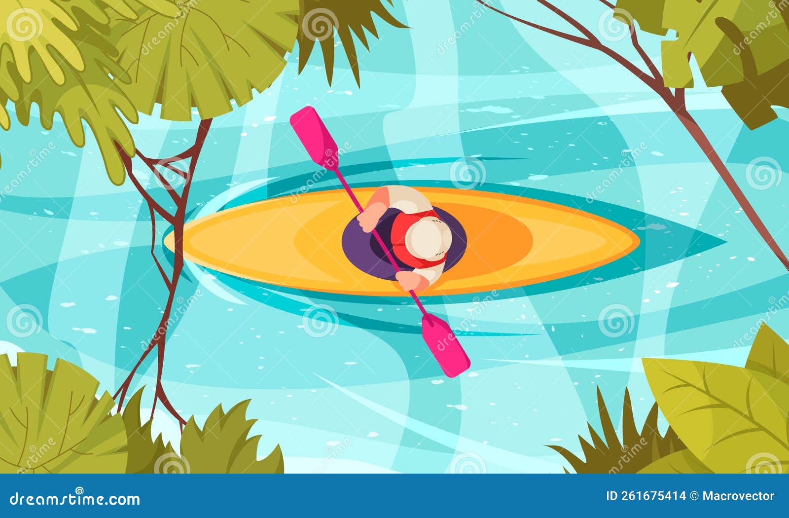 River Rafting Concept stock vector. Illustration of ocean - 261675414