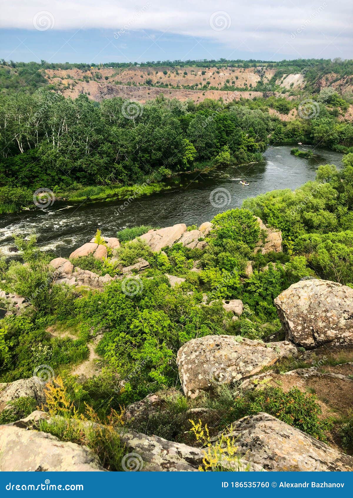 River with Rapids in the Rocky Gorge Stock Photo - Image of rapids ...