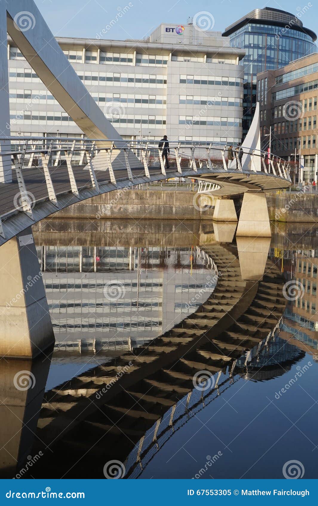 River Reflection of Bridge and Buildings Editorial Image - Image of ...
