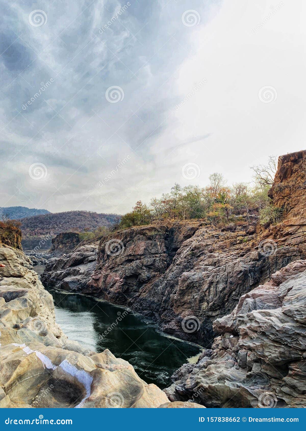 River stock photo. Image of rock, rockformation, water - 157838662
