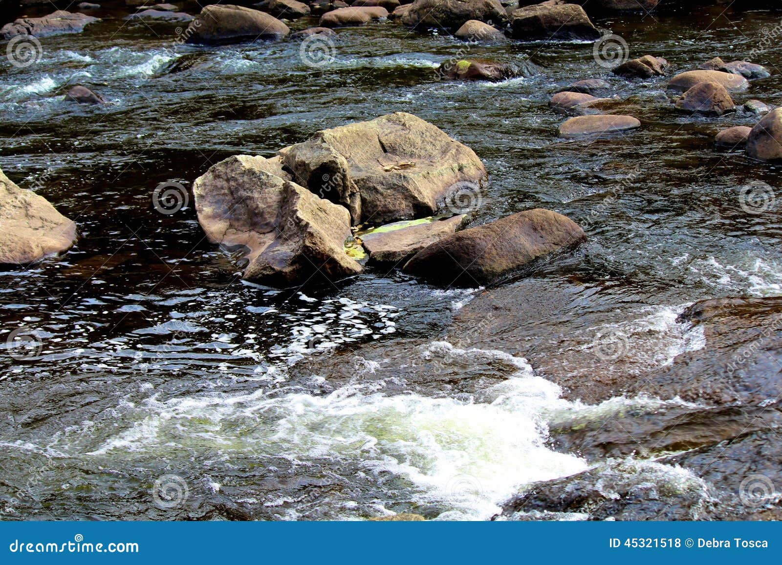 River rock stock photo. Image of fall, clear, sunshine - 45321518