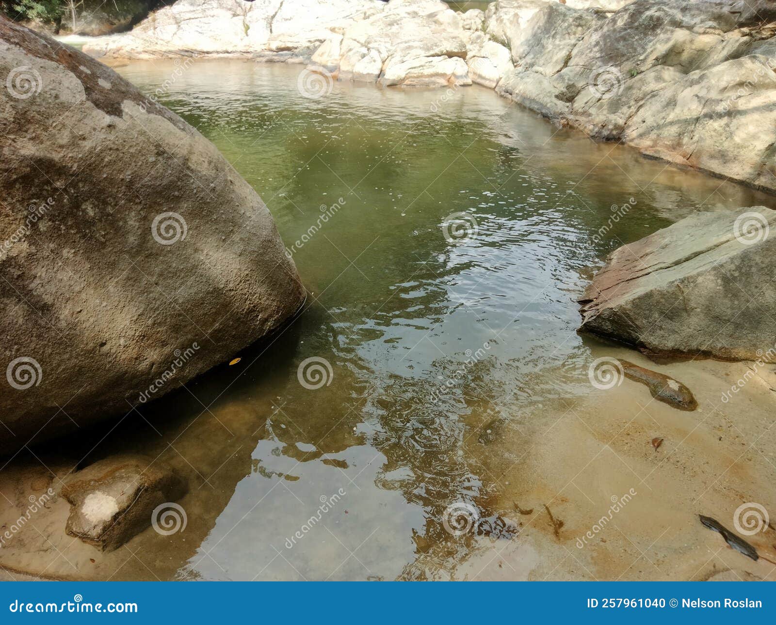 River and Rock at the Jungle Stock Photo - Image of wilderness, geology ...