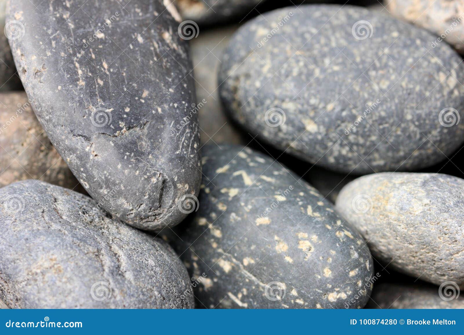 River Rock Background Macro Stock Photo - Image of gray, beautiful ...