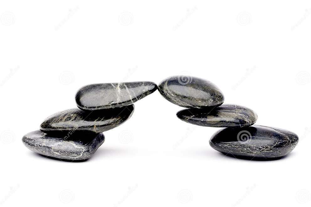 River-rock Stacked To Form a Bridge Stock Photo - Image of stacked ...