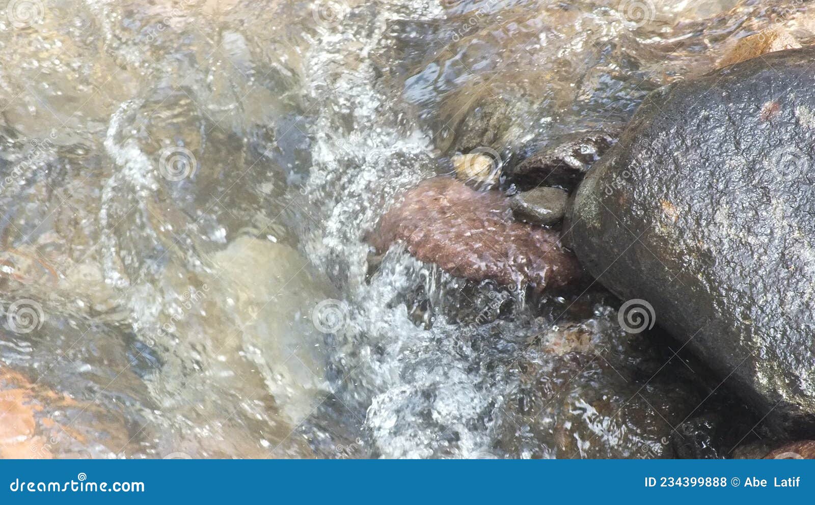 River Rock with Waterfall Background Stock Photo - Image of christmas ...
