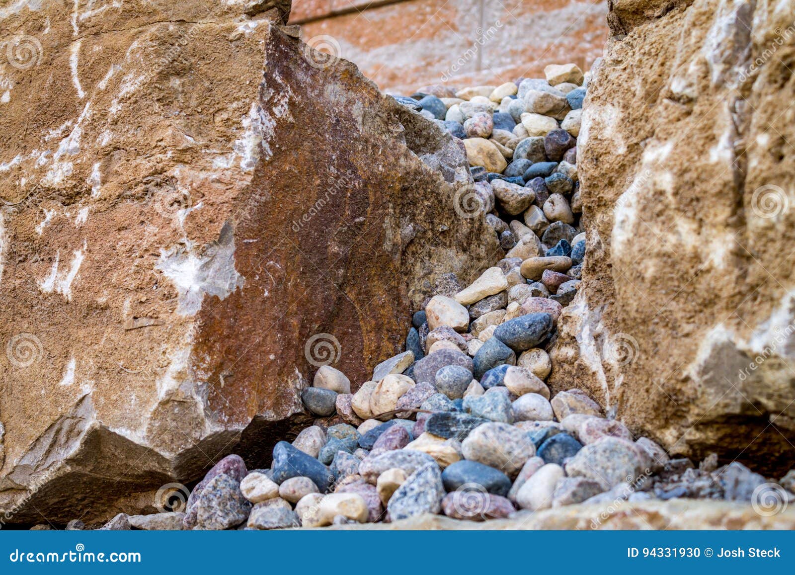 River rock waterfall stock photo. Image of waterfall - 94331930