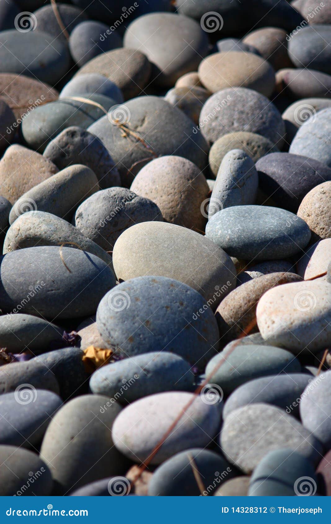 River In The Rocks And Green Forest On Low Exposure Royalty-Free Stock ...
