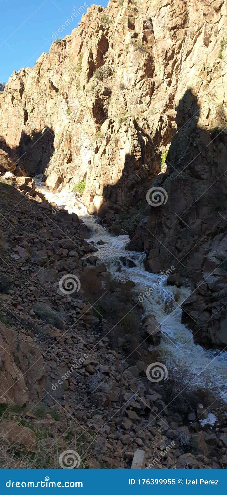 River between the rocks stock image. Image of mountains - 176399955