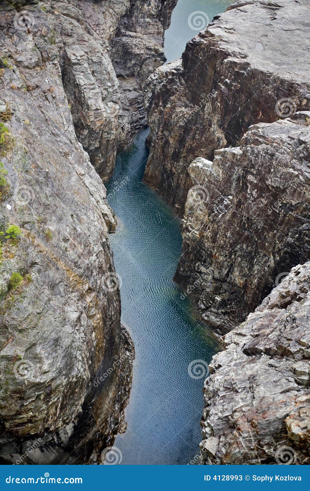 River in rocks stock image. Image of nature, fiord, narrow - 4128993