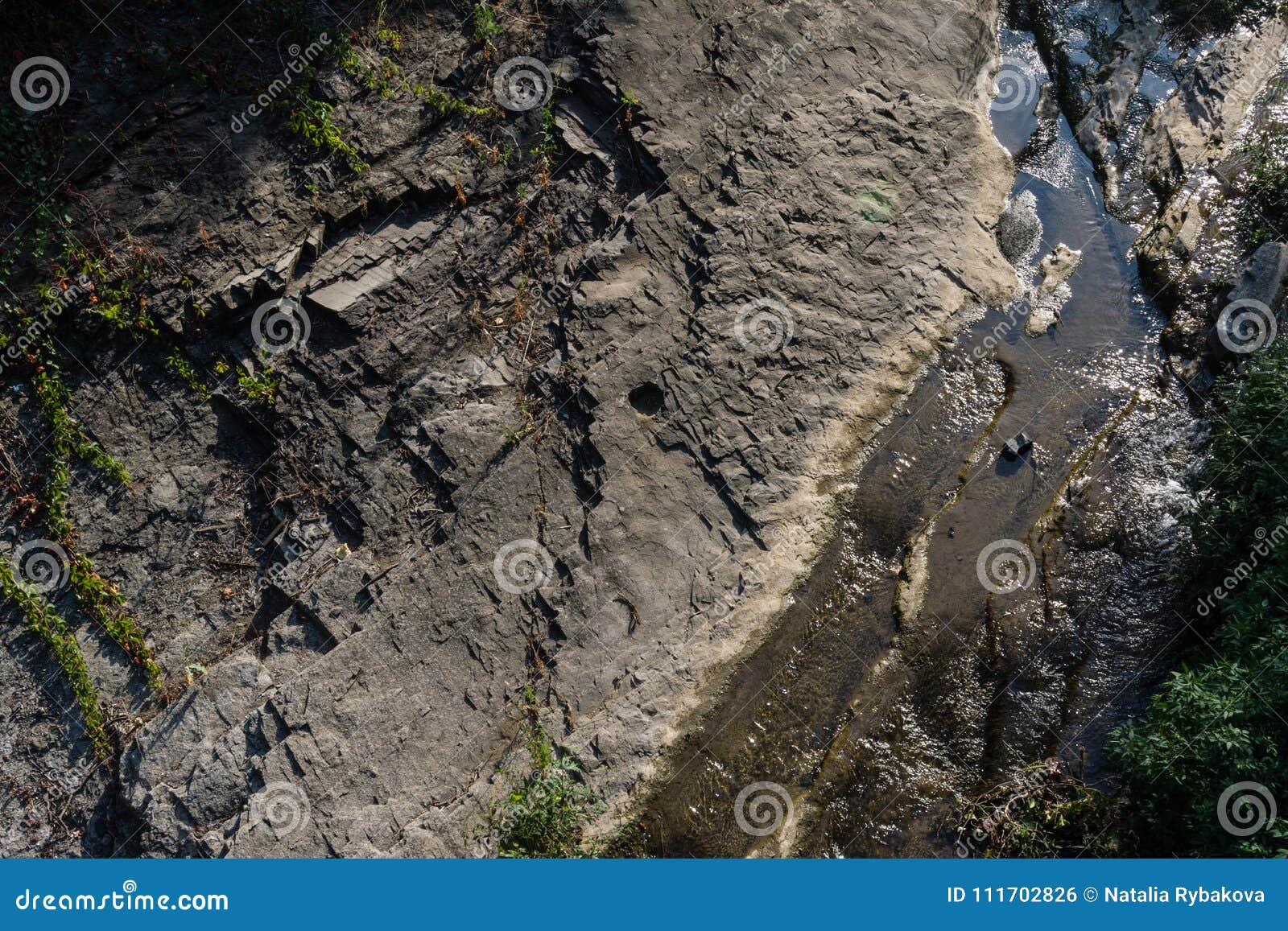 The River among the Rocks is a Top View Stock Photo - Image of motion ...