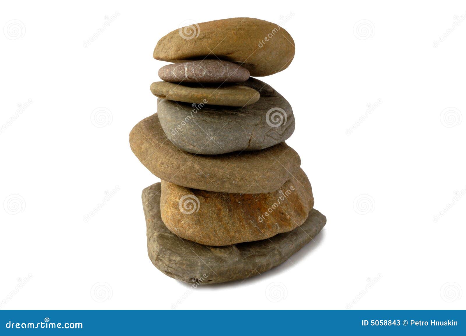 River Rocks on White Background Stock Image - Image of symbol ...