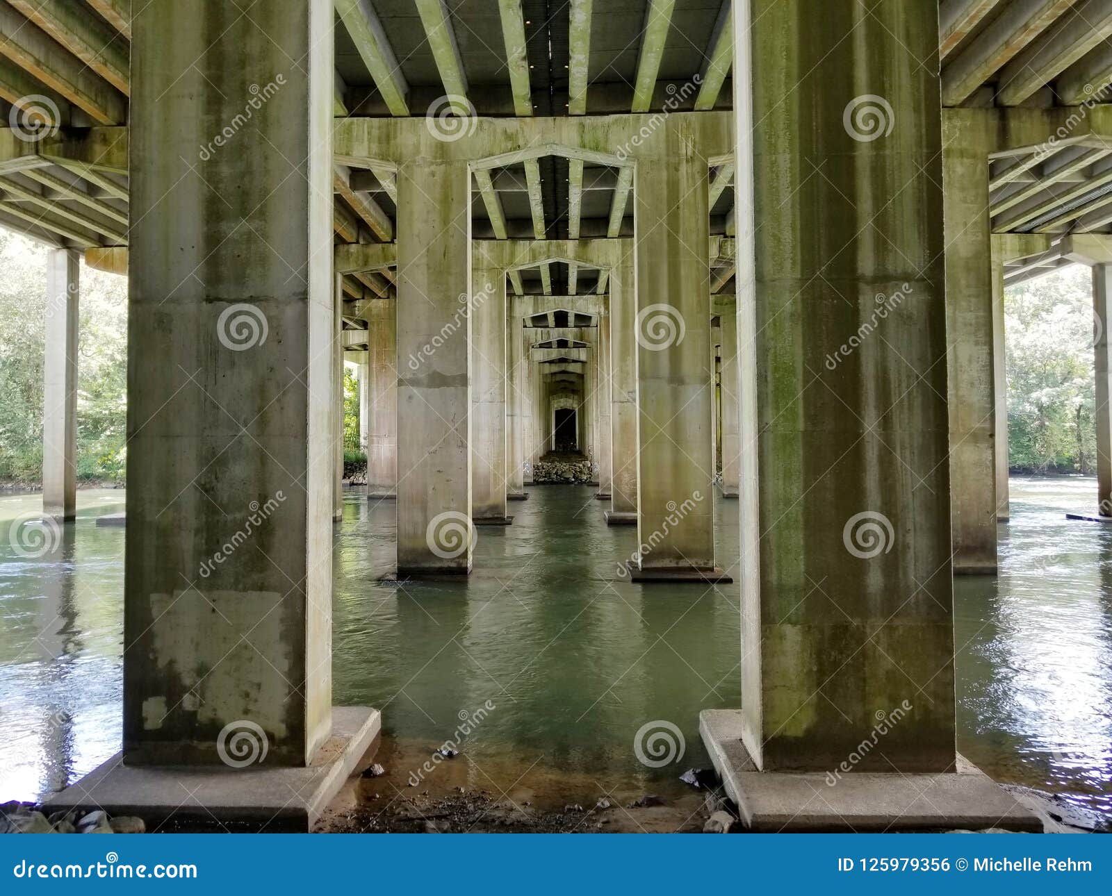 Overpass stock photo. Image of bridge, river, running - 125979356