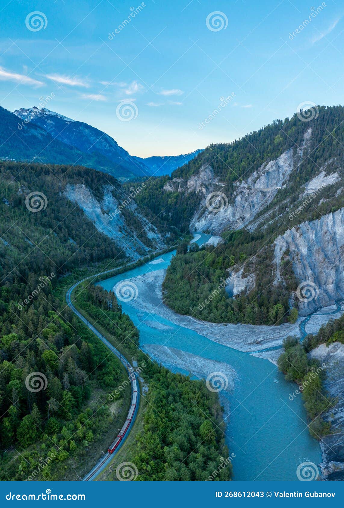A River that Runs in a S Curve Stock Image - Image of travel, transport ...