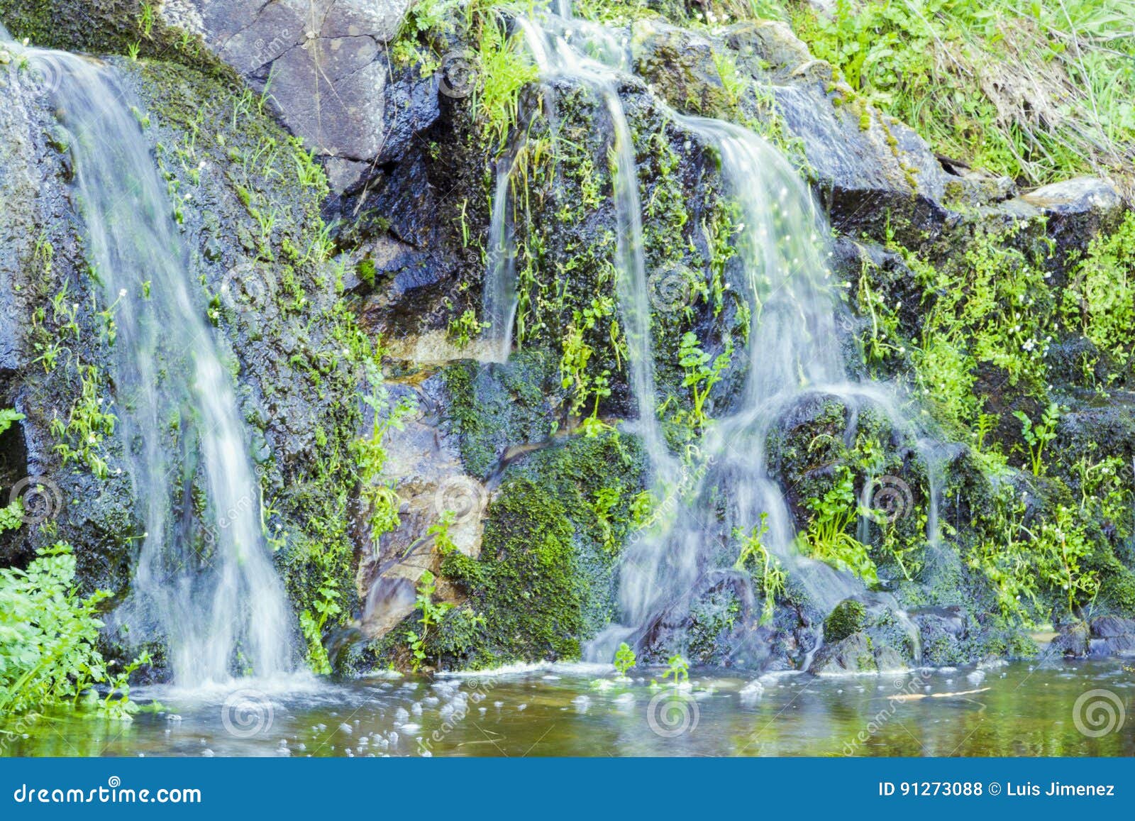 River, Rushing Water Flowing Texture, Clear Mountain Stream Stock Photo ...