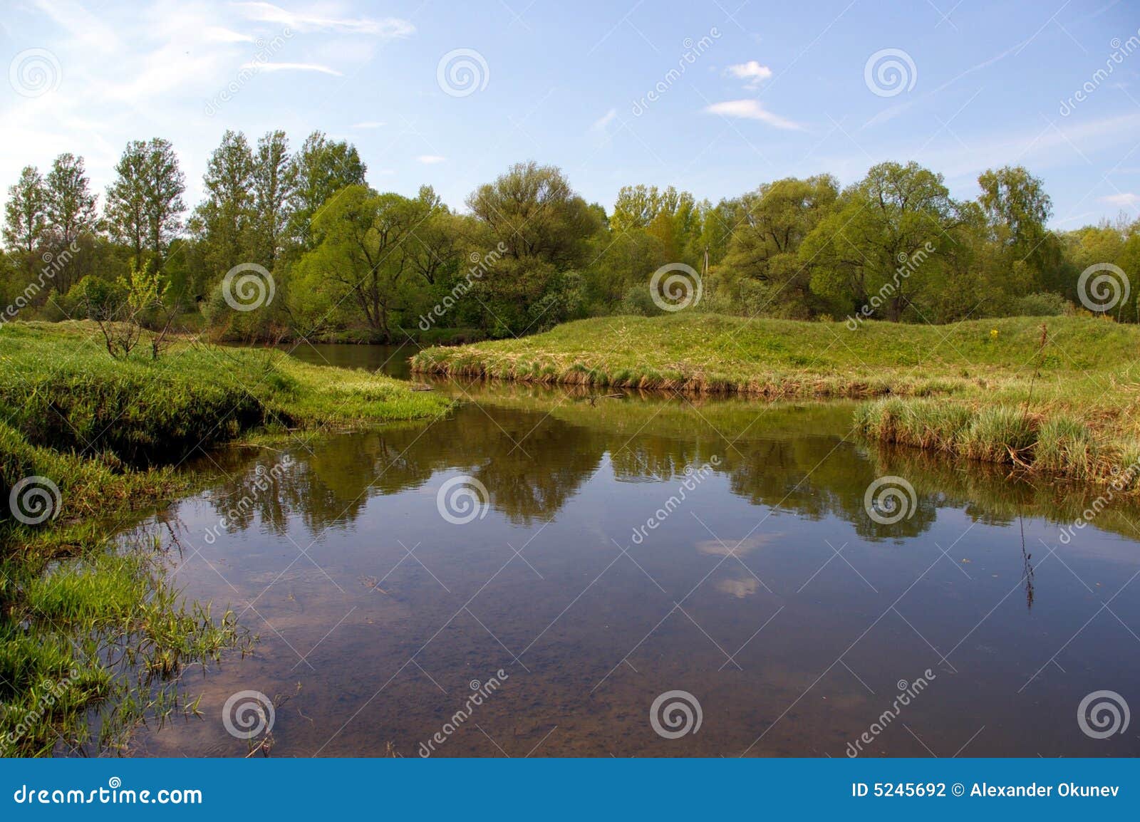River Ruza stock photo. Image of house, ruza, russian - 5245692