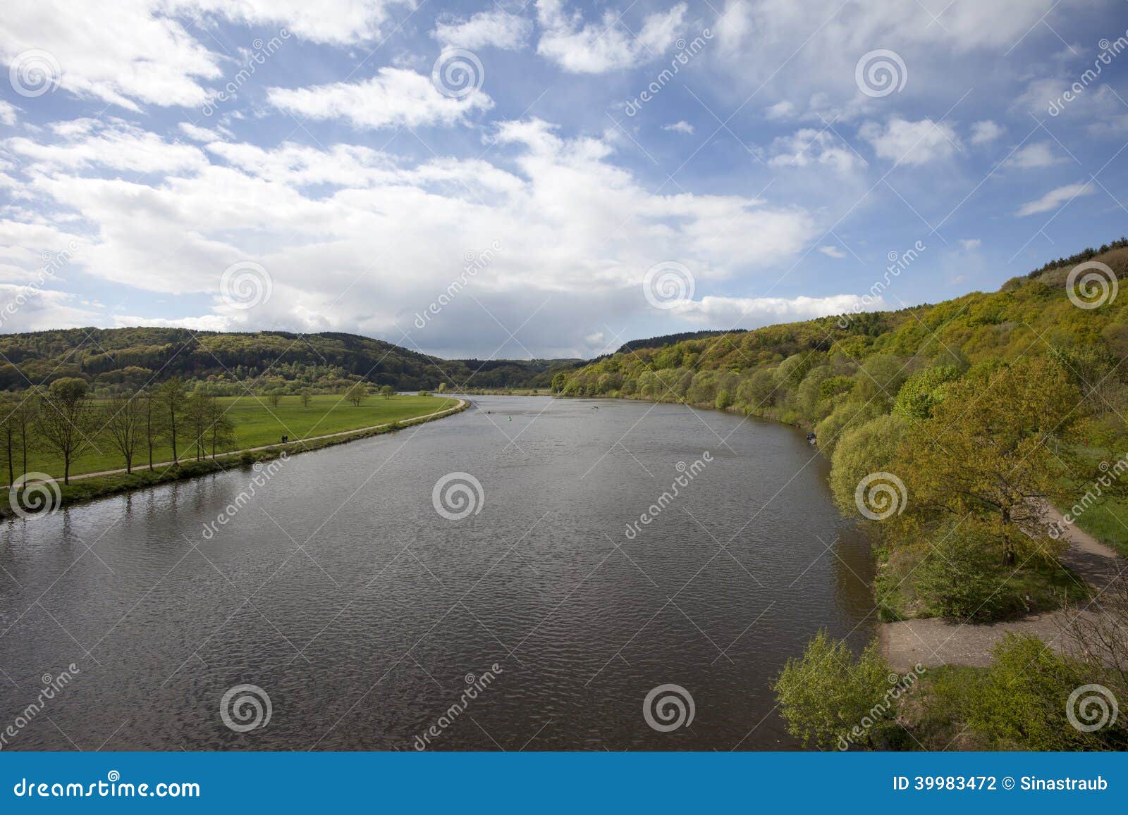River Saar stock photo. Image of landscape, germany, water - 39983472