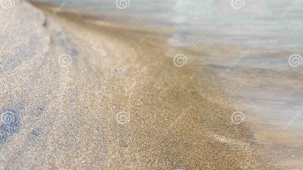 River Sand Texture with a Mixture of Iron Ore and Pebbles Stock Image ...