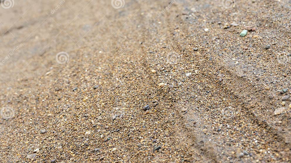 River Sand Texture with a Mixture of Iron Ore and Pebbles Stock Photo ...