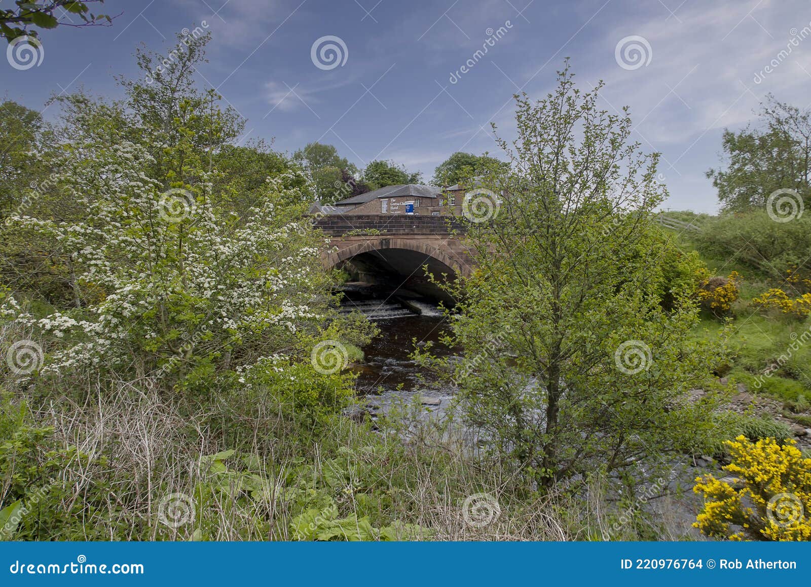 The River Sark Forms the Border between England and Scotland Stock ...