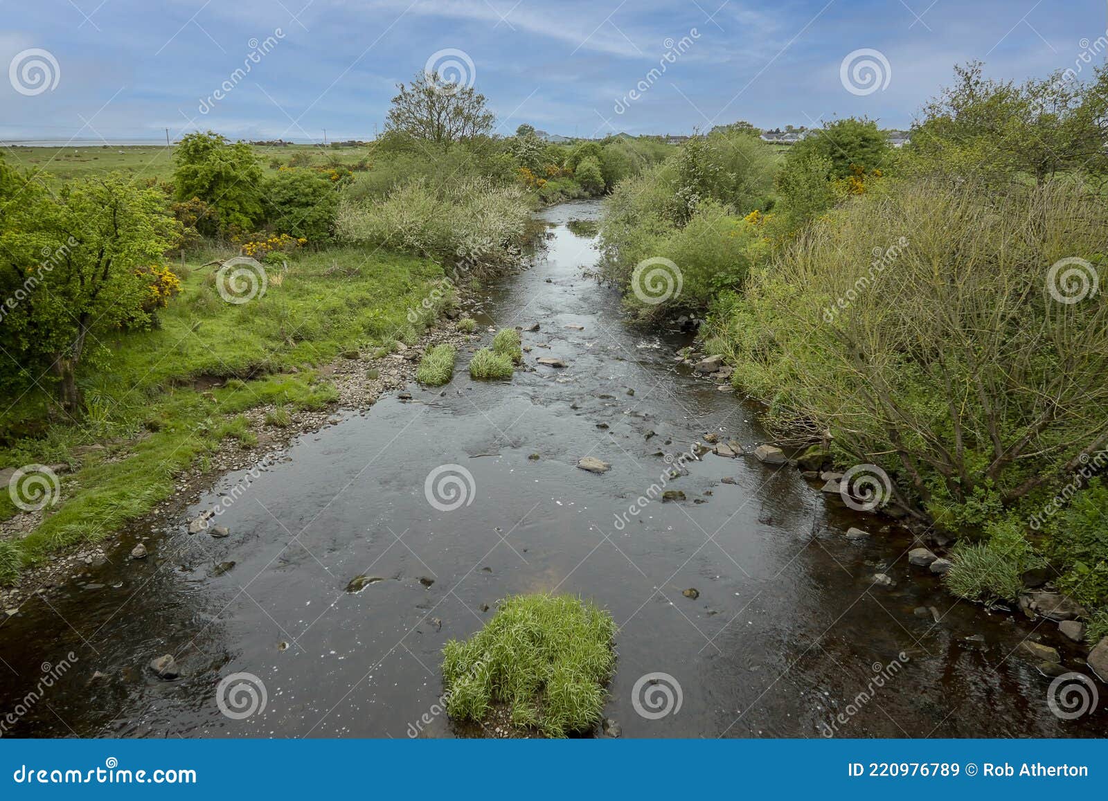 The River Sark Forms the Border between England and Scotland Stock ...