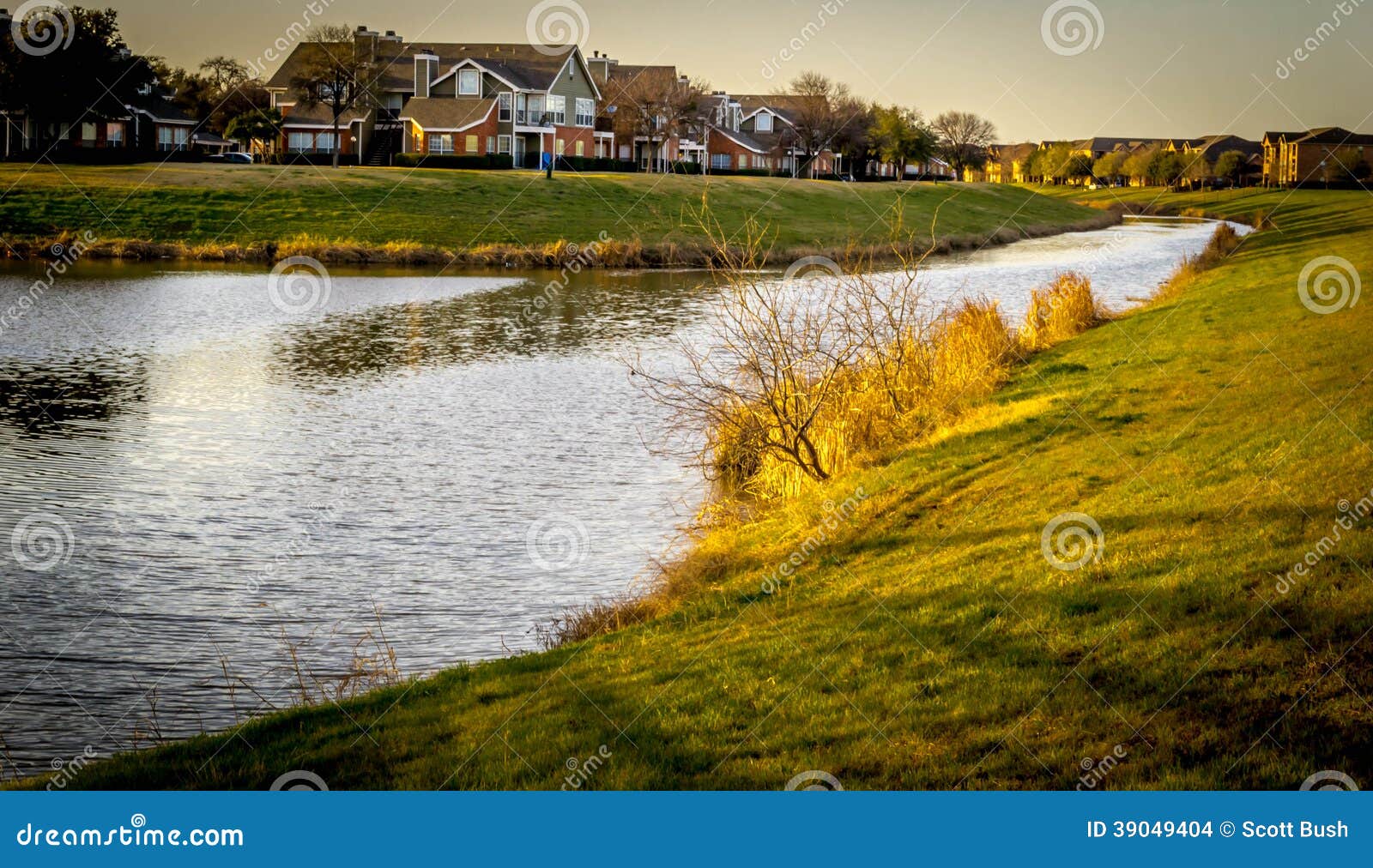 River Scene stock photo. Image of river, outdoor, bridge - 39049404