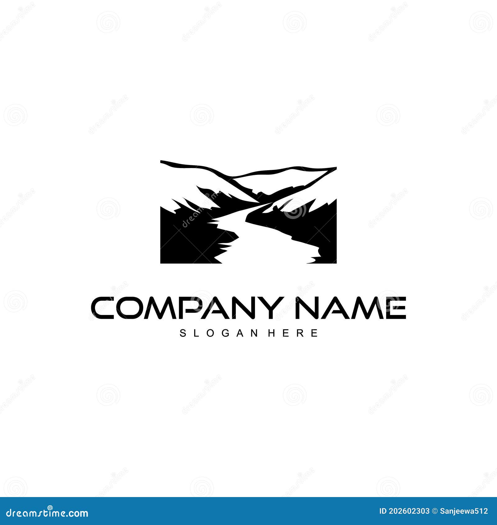 River, Sea, Pond Logo Design Vector Stock Vector - Illustration of clip ...