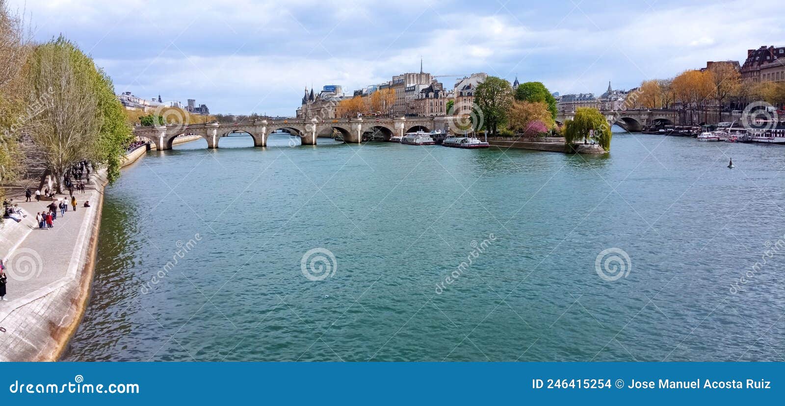 River Senna stock photo. Image of river, harbor, coast - 246415254