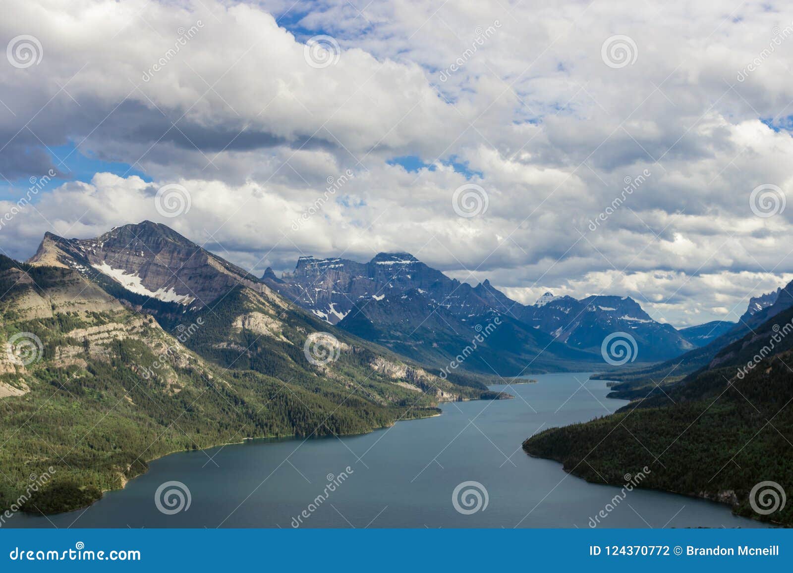 River Twisting through Mountains Stock Photo - Image of light ...