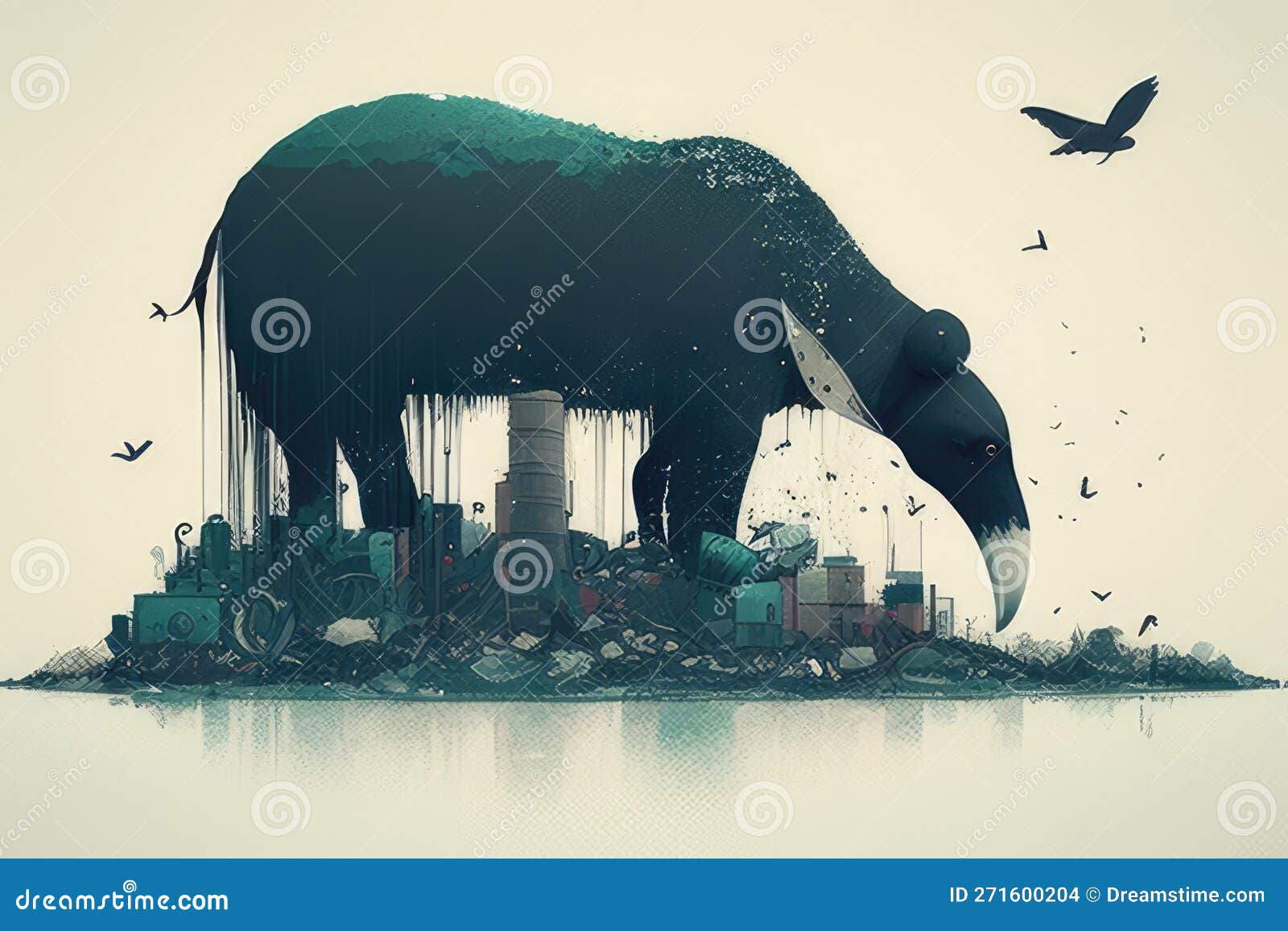 River of Sewage, Contaminated by Industrial Runoff AI Generation Stock Photo - Image of leachate ...