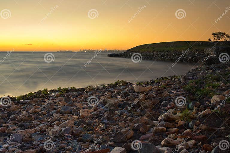 River shore stock image. Image of shore, sunset, water - 51769383