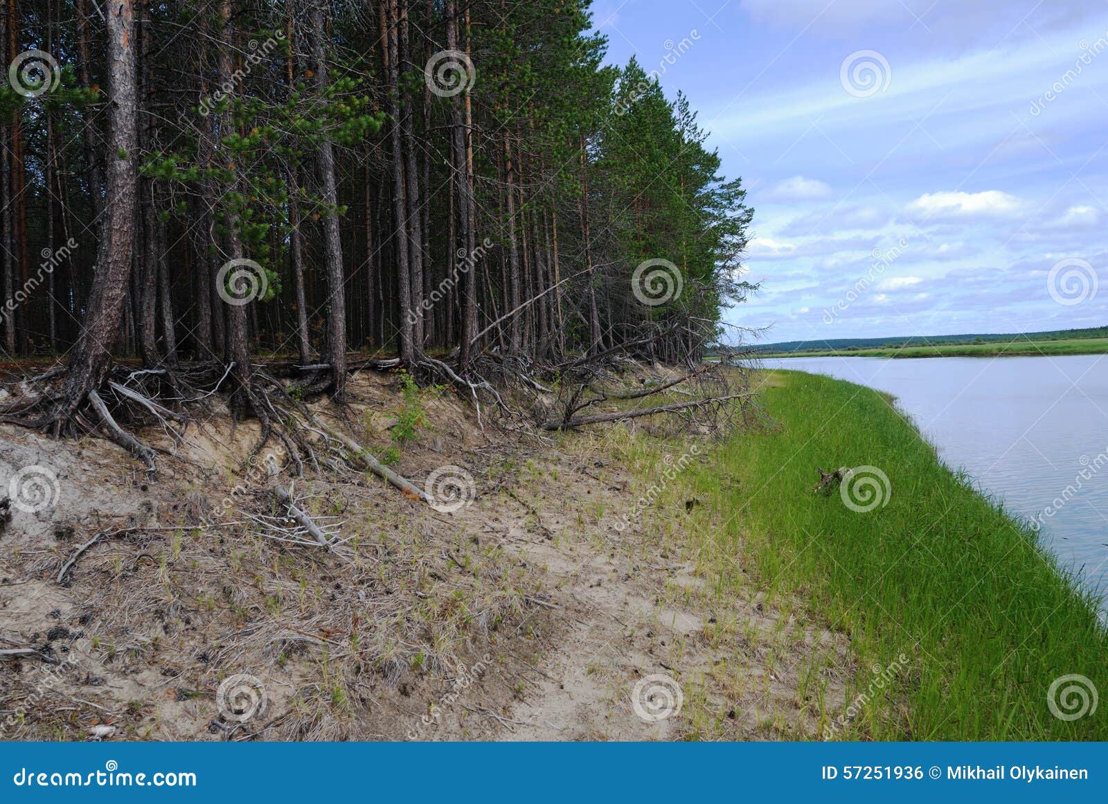 River in Siberia, Russia stock photo. Image of destinations - 57251936