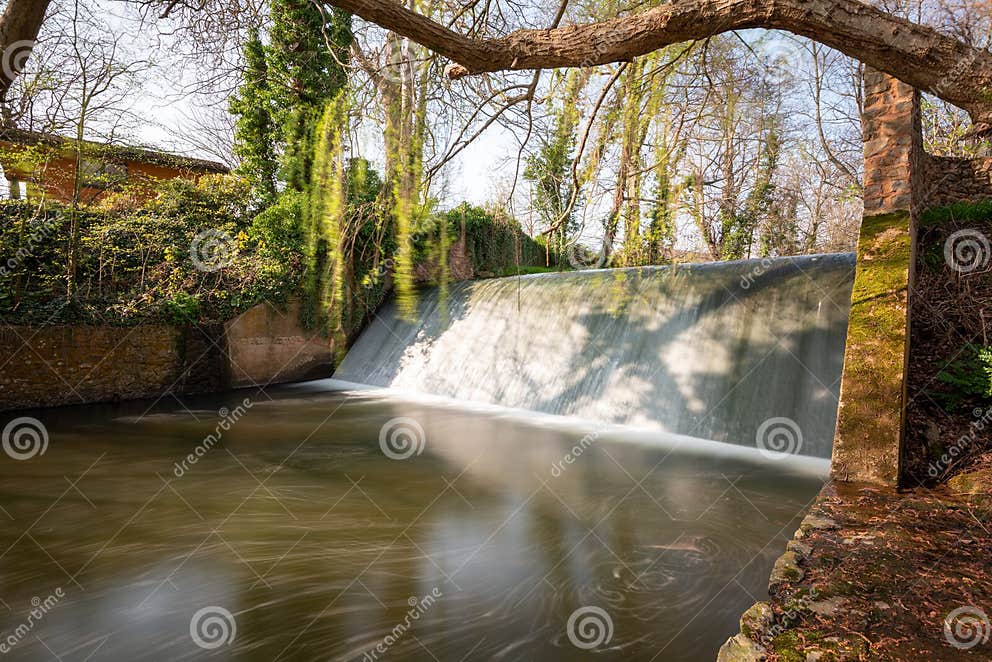 River Sid waterfall stock image. Image of long, landscape - 246890485