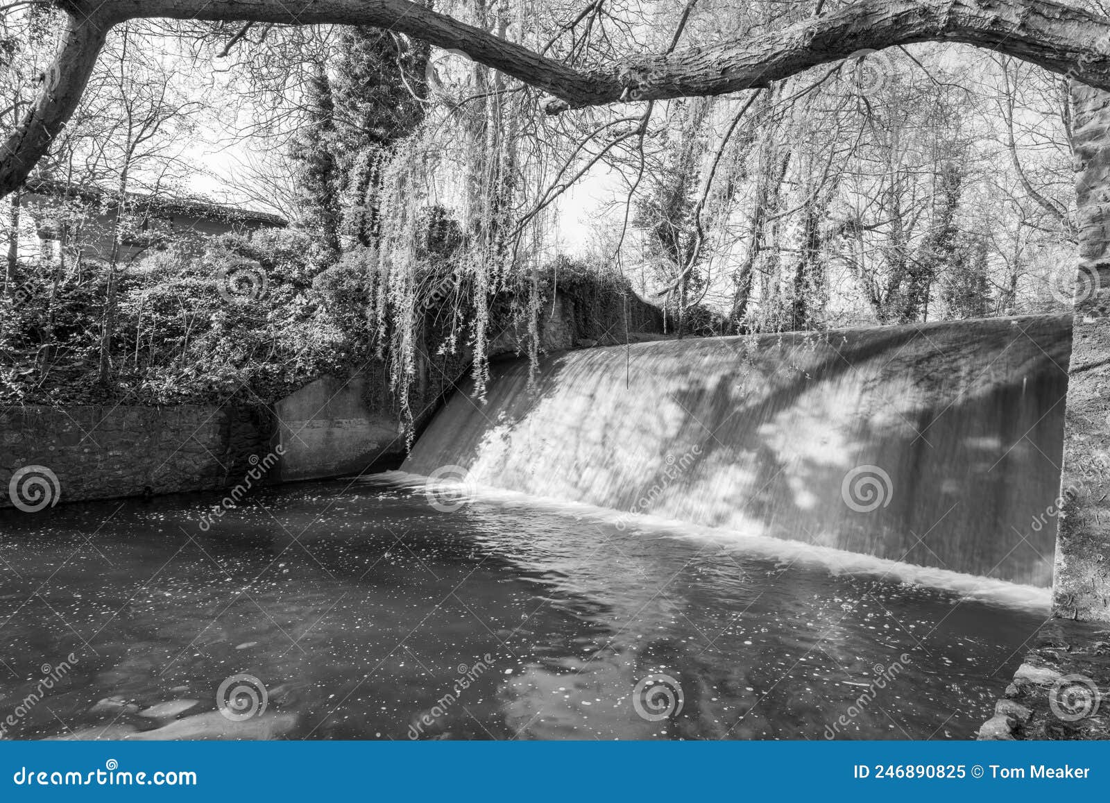 River Sid waterfall stock image. Image of fresh, long - 246890825