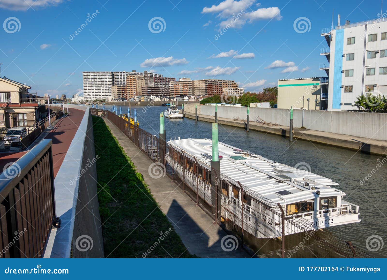River Side Promenade in Japan Editorial Stock Image - Image of tokyo ...