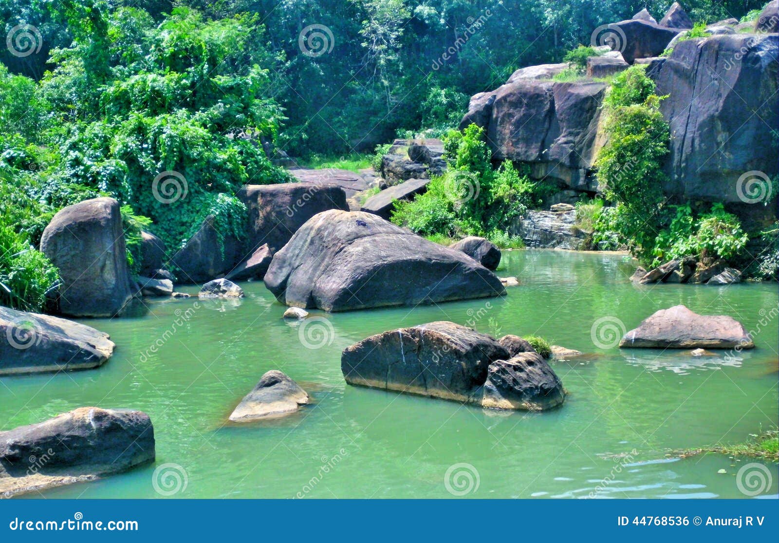 River side with rocks stock photo. Image of small, rocks - 44768536